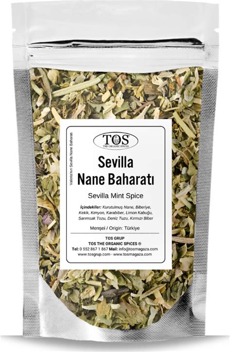 Valerianın Sevilla Nane Baharatı 100 Gr Valerias Sevilla Mint Spice