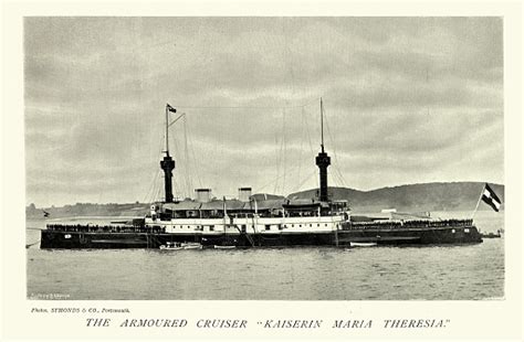 오스트리아 해군 전함 장갑 순양함 카이저린 마리아 테레지아 해군 군사 역사 1890 년대 19 세기 0명에 대한 스톡 벡터 아트 및 기타 이미지 Istock