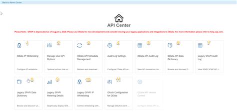 Guia Para A Integração Do Successfactors Através Do Centro De Api Configurações E Opções