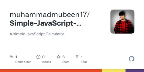 Github Muhammadmubeen17simple Javascript Calculator A Simple