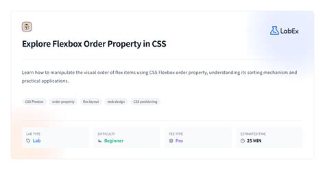 Flexbox Order Em Css Aprenda A Reordenar Itens Flexíveis Labex