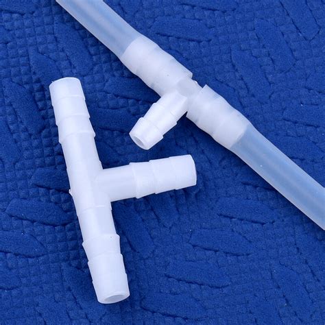 수족관 탱크 어댑터 공기 펌프 호스 파고다 조인트 정원 관개 물 파이프 커넥터 개 mm 흰색 PE 티 커넥터 정원 용품