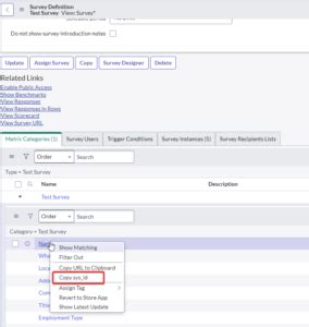 ServiceNow Survey Responses In Rows Incident Do