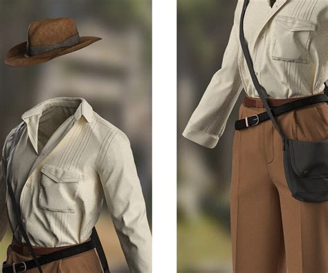 Artstation Indiana Jones Stylized Costume Resources