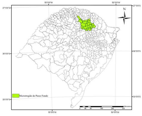 Localização Espacial Microrregião De Passo Fundo Rs Download