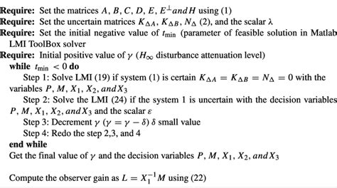 An Algorithm To Find Optimal Observer Gain And Optimal Download