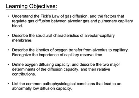 Pulmonary Gas Exchange Flashcards Quizlet
