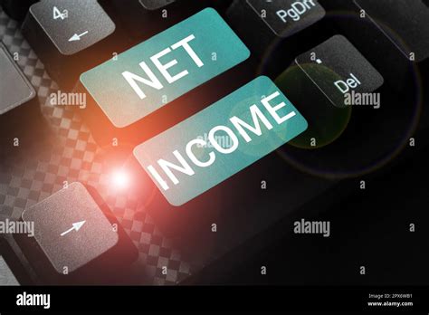 Légende Conceptuelle Revenu Net Concept Dentreprise Le Revenu Brut