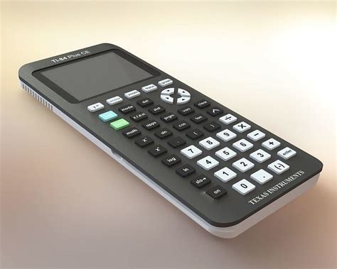 Ti 84 Plus Ce Graphing Calculator 3d Model Cgtrader