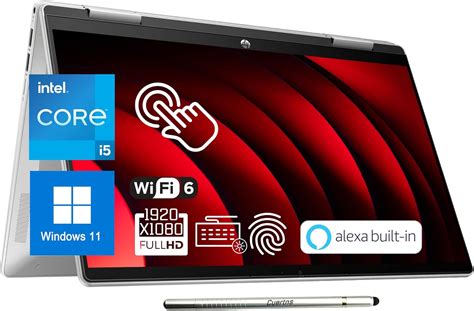 HP Pavilion x360 Laptop con pantalla táctil 2 en 1 portátil FHD de 14 pulgadas Core i5 1235U