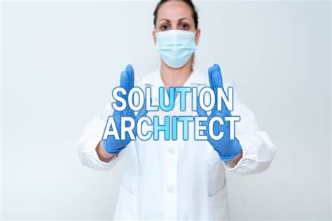 Sign Displaying Solution Architect Business Overview Design Applications Or Services Within An