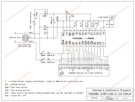 Clock Circuit Schematic Simple Digital Clock Schematic