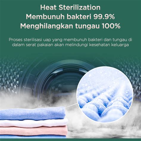 Jual Tcl Mesin Cuci Front Loading Washer Dryer 10 5 Kg 100 Kering Bakteri Hilang 99 16