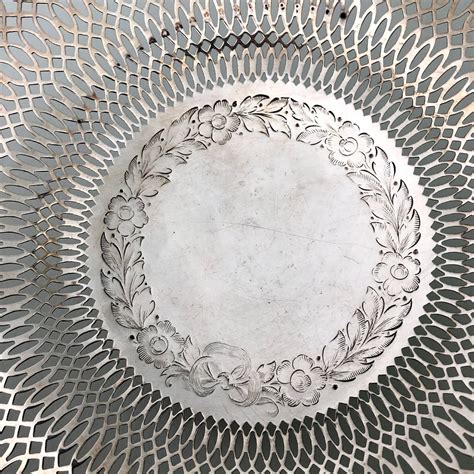 Sterling Silver Frank M Whiting Pierced Dish
