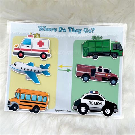 Learning Left And Right Kindergarten Activity Homeschool Printable Homeschool Activity Preschool