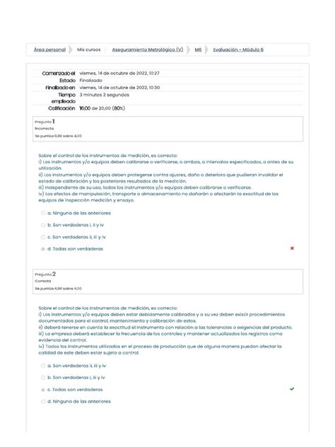 Evaluación Módulo 6 Revisión Del Intento Pdf