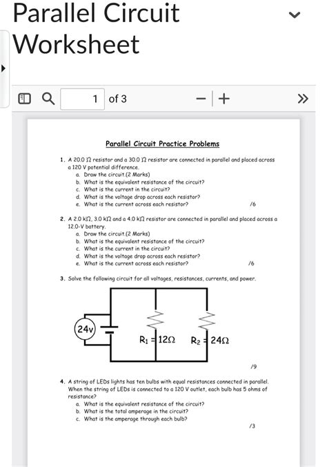 Solved 8 Solve The Following Circuit For All Voltages Resistances