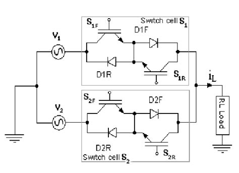 Two Phase To Single Phase Matrix Converter Considered In The Scheme Download Scientific Diagram