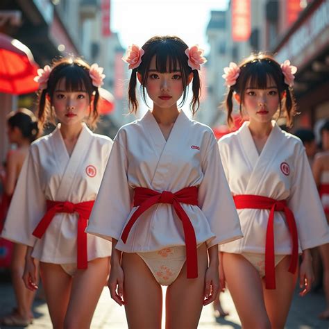 8k Extremelydetailed Professionalphoto Of Kawaii Fundoshi Girls In