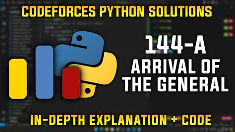 144a Arrival Of The General Codeforces Python Solutions