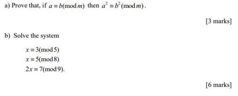 solved a prove that if a b mod m then a b mod m [3