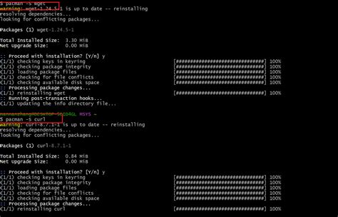 msys2 pacman常用命令 以及实际中安装linux命令 csdn博客