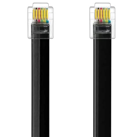 Rj11 Rj12 6p6c Data Cable Male To Male Modular Data Cord Straight Reverse Wiring Pinout