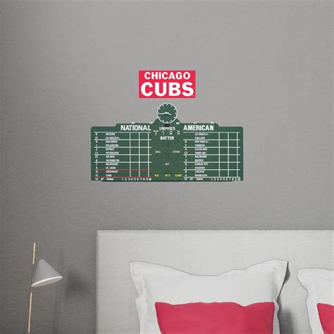 Chicago Cubs Scoreboard Wall Decal Fathead Official Site