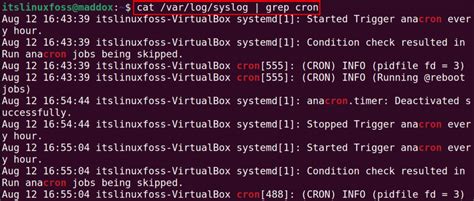 how to find cron crontab log in linux its linux foss