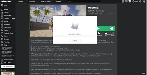 when i press play it keeps showing up as upgrading roblox r robloxhelp