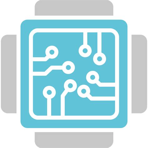 Cpu Generic Blue Icon