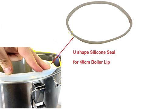 U Shape Silicone Seal For 40cm Boiler 65l Digiboil Boiler Lip