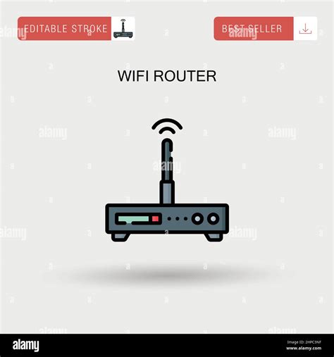 Wifi Router Simple Vector Icon Stock Vector Image And Art Alamy
