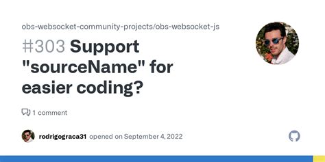 Support Sourcename For Easier Coding · Issue 303 · Obs Websocket