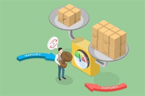 Premium Vector D Isometric Flat Vector Illustration Of Import And
