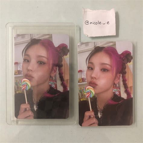 Wts Wtt Itzy Cheshire Checkmate Yeji Ryujin Yuna Album Photocard
