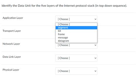 [solved] identify the data unit for the five layers of th