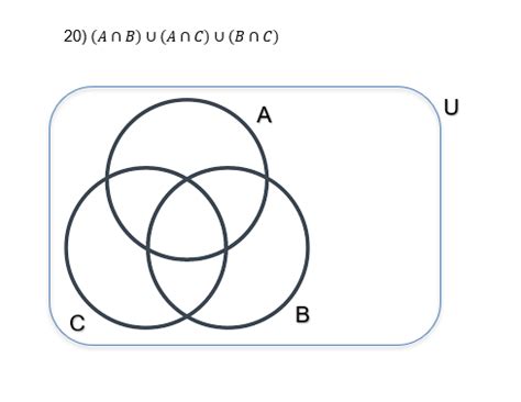 Solved 20 ANB U ANC U BNC U A с B Chegg com
