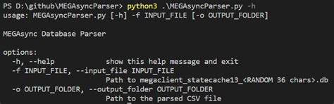 Github Bolisettynihith Megasyncparser A Python Based Tool To Extract