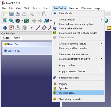 FreeCAD How To Make Gear With Involute Gear Tool XSim