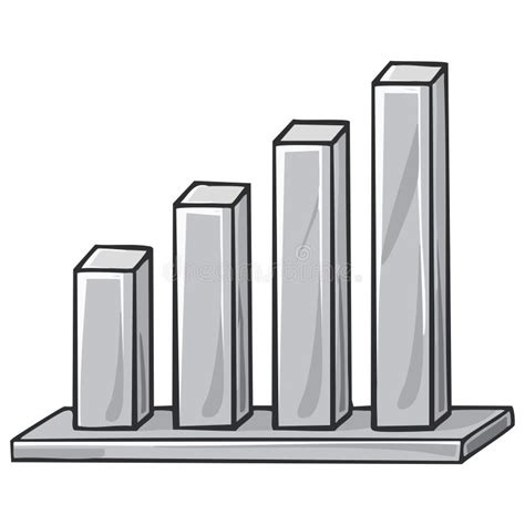 Hand Drawn Bar Graph Showing Increasing Data And Business Progress