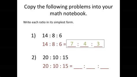 Ratio In Three Ways Worksheets