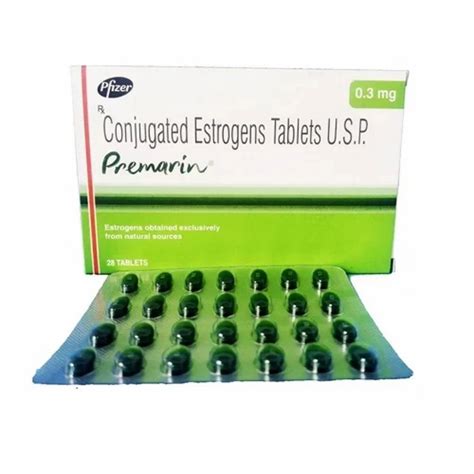 Conjugated Estrogen Premarin 03 Tablets Packaging Type Blister At