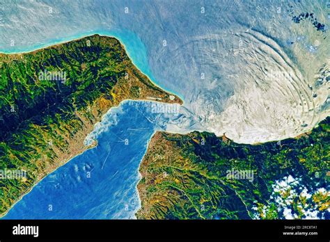 Physical Geography Of The Strait Of Messina Italy Image By Nasa Media Usage Guidelines