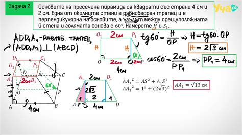 Разбираемо Пресечена пирамида Лице на повърхнина Математика 10 клас