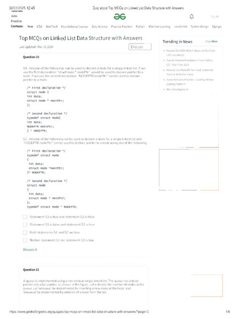 Dsa Linkedlist 3 Pdf