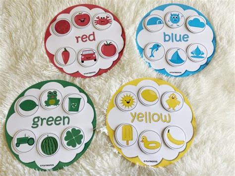 Colors Matching Activity Learn The Colors Color Sorting