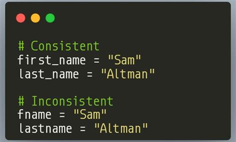 Benjamin Bennett Alexander On Linkedin Python Tip Variable Names When