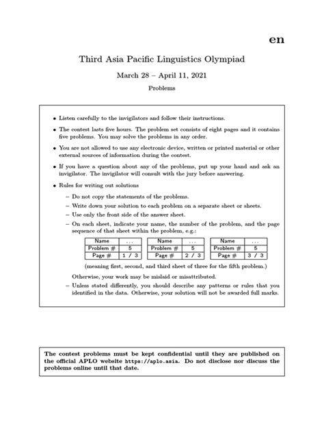 Aplo 2021 Prob En Pdf Tone Linguistics Vowel Aplo 2021 Prob En Pdf Tone Linguistics Vowel