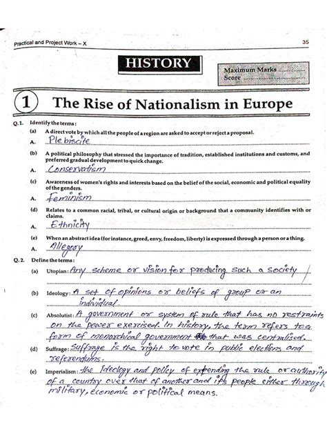 History Practical File Pdf